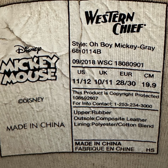 Western Chief/Disney | Shoes | Used Disney Mickey Mouse Oh Boy Mickey ...
